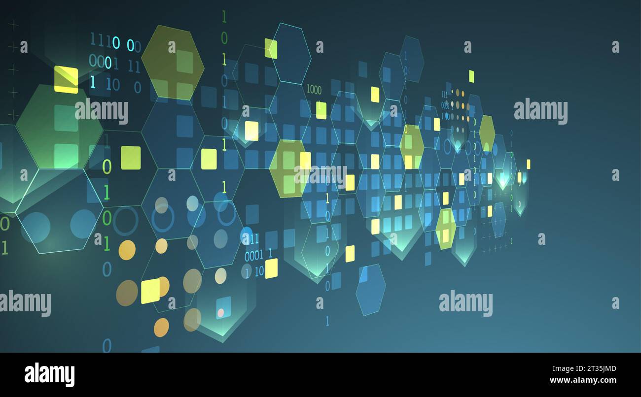 Modern binary technology geometric Stock Vector Images - Alamy