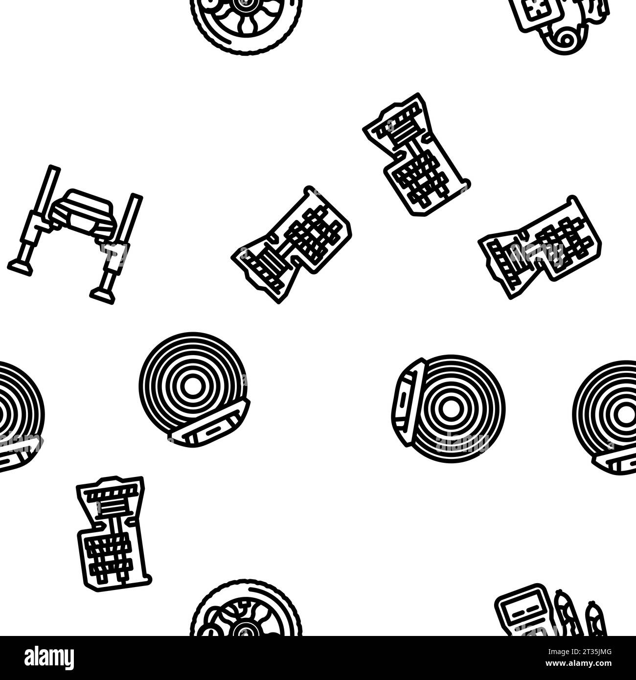car mechanic auto seamless pattern vector Stock Vector Image & Art - Alamy