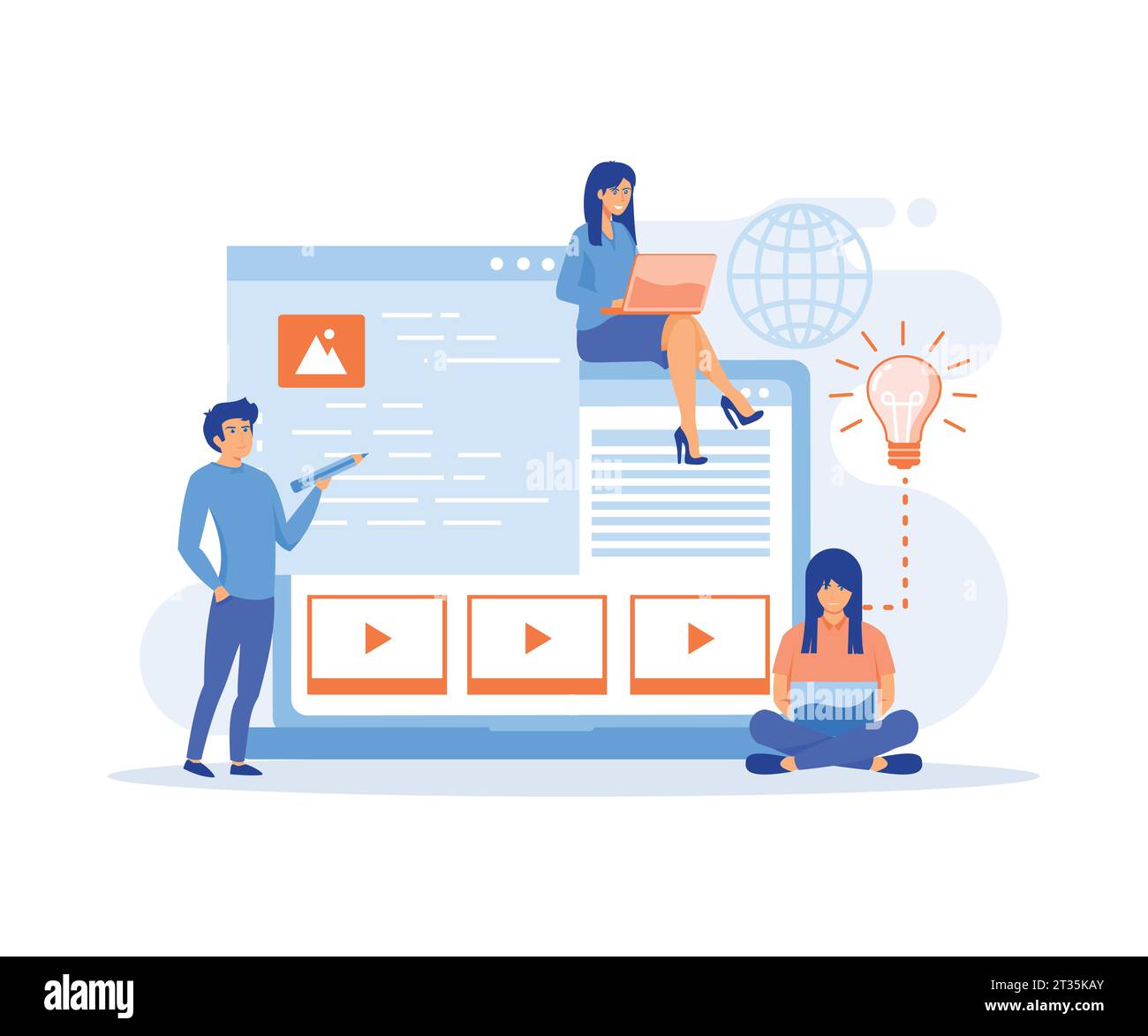Social Media Content Cut Out Stock Images And Pictures Alamy