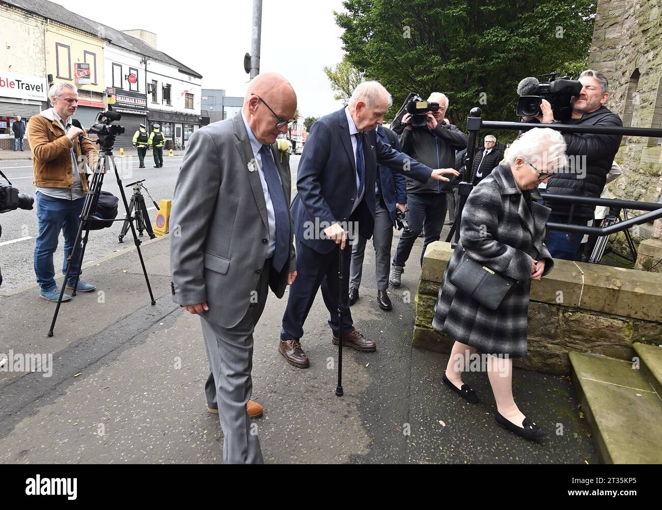 Dr John Hendron and his wife attend a remembrance service at West Kirk ...