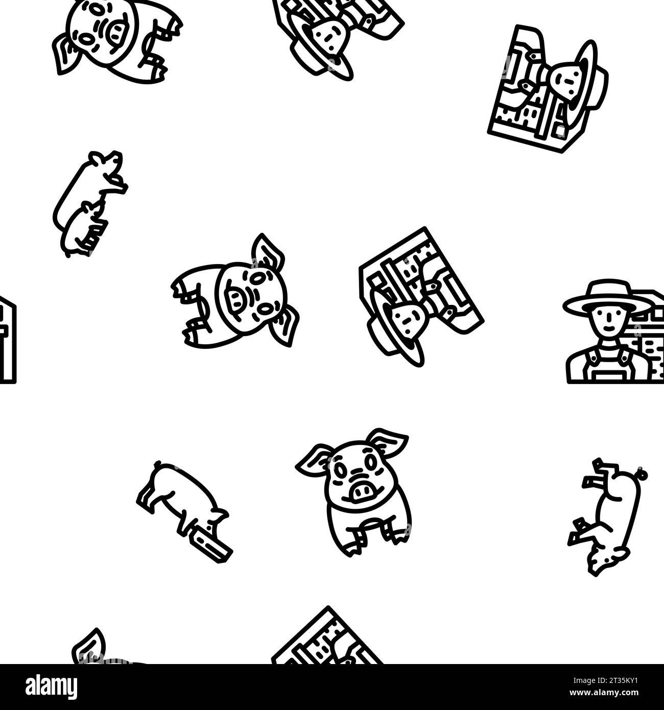 Pork texture Black and White Stock Photos & Images - Alamy