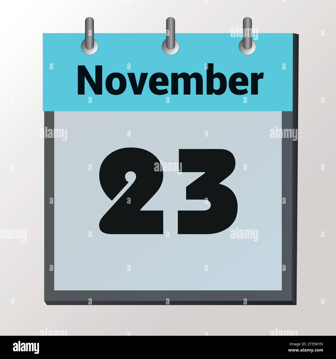 day on the calendar, vector image format, November 23 Stock Vector ...