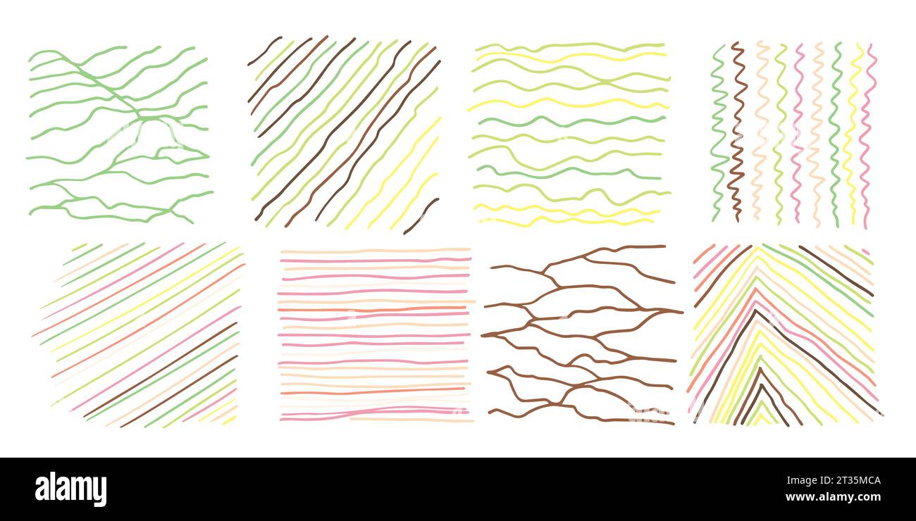 Set Pattern, line hand drawn texture. Hatch drawing pen ink crosshatch ...