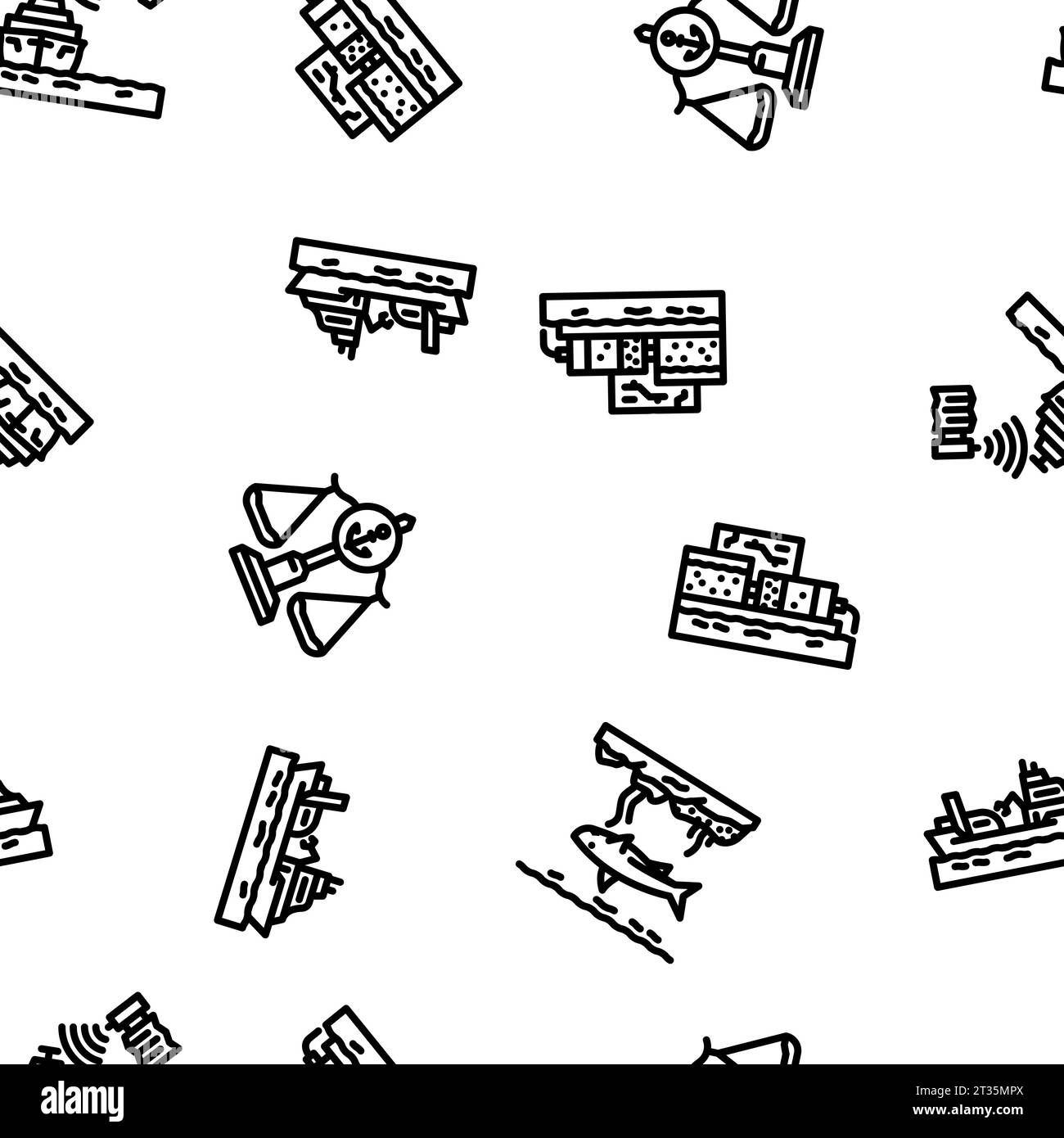 Marine Engineering Ship Seamless Pattern Vector Stock Vector Image And Art Alamy