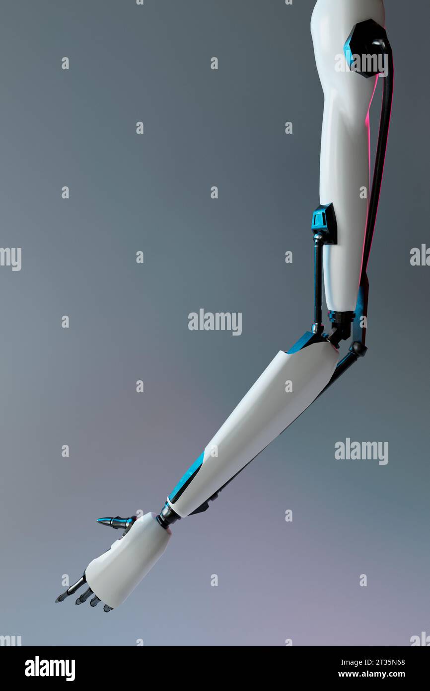 3D render of robotic arm Stock Photo - Alamy