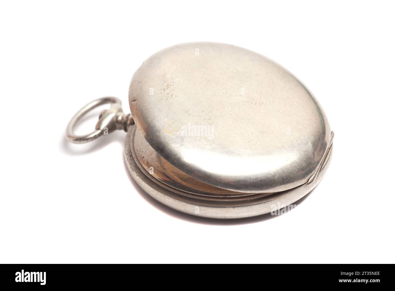 Vintage pocket watch isolated on white background Stock Photo - Alamy