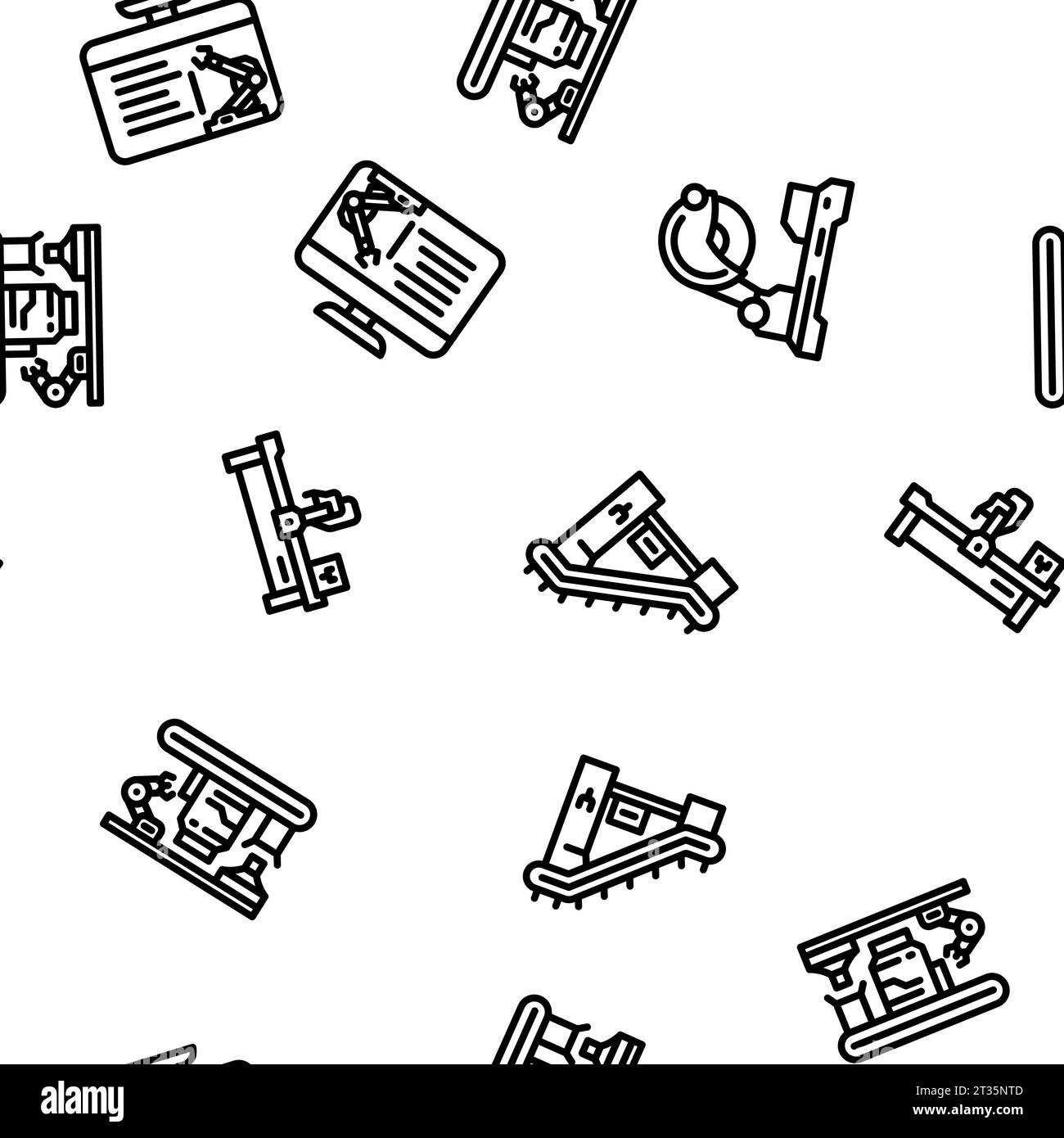 manufacturing factory production vector seamless pattern Stock Vector ...