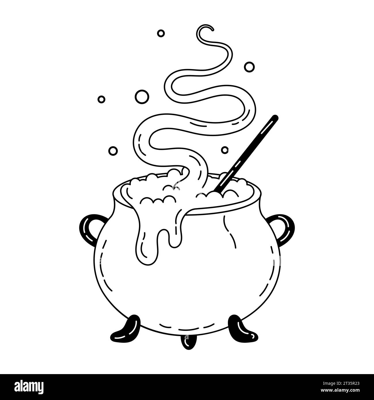 Witch cauldron Black and White Stock Photos & Images - Alamy