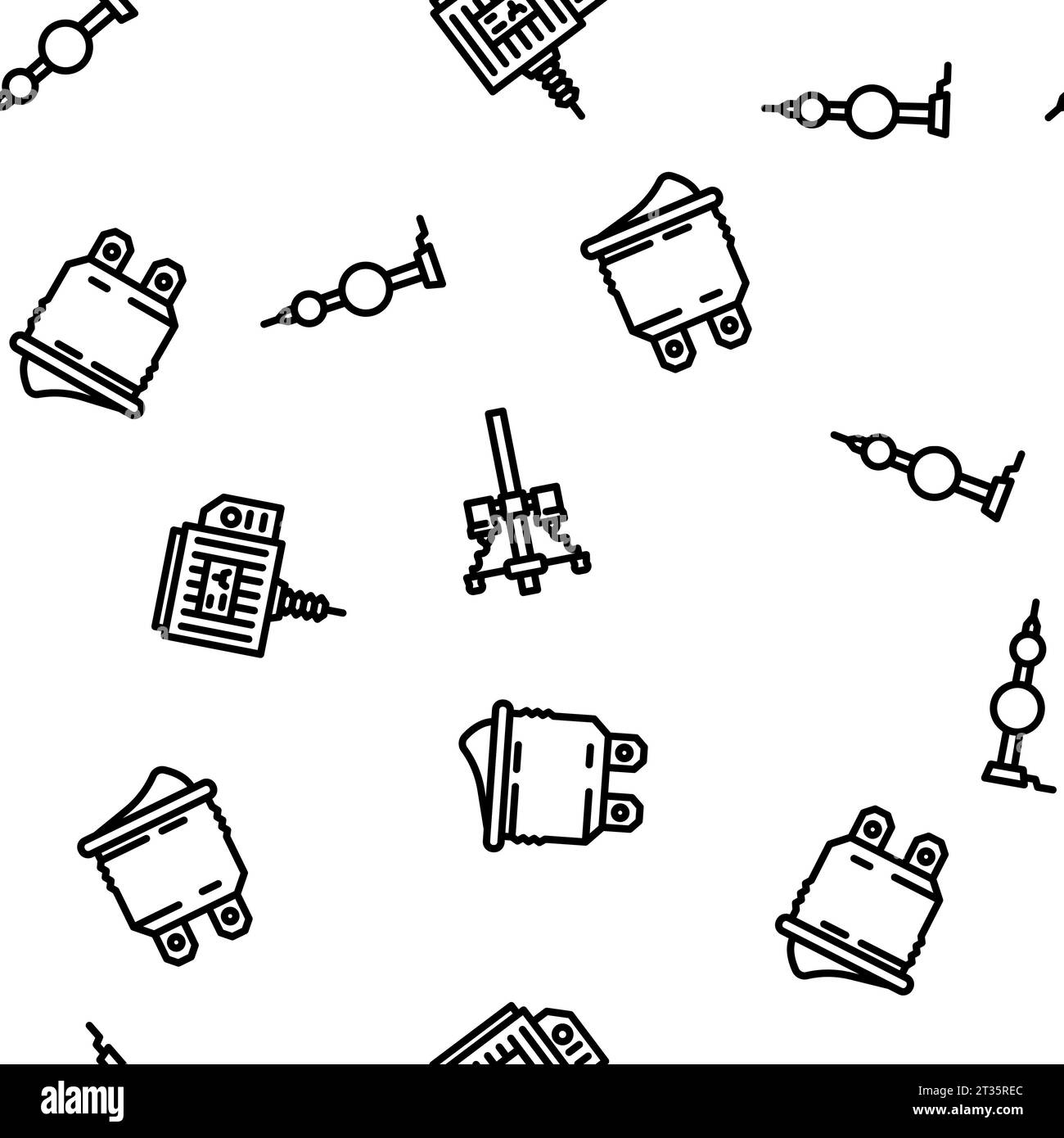 engineer worker industry vector seamless pattern Stock Vector Image ...