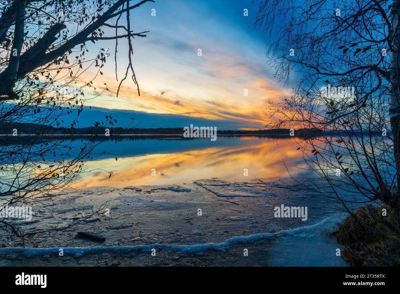 Swedish winter sunset hi-res stock photography and images - Alamy