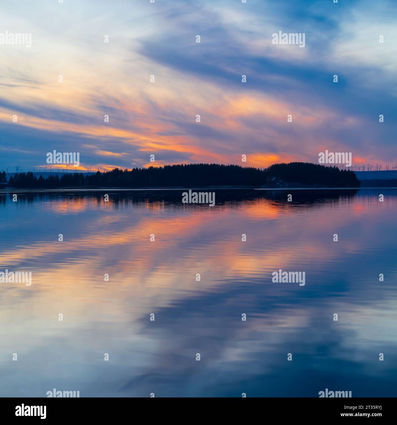 Beautiful sunset over vibrant hi-res stock photography and images - Alamy