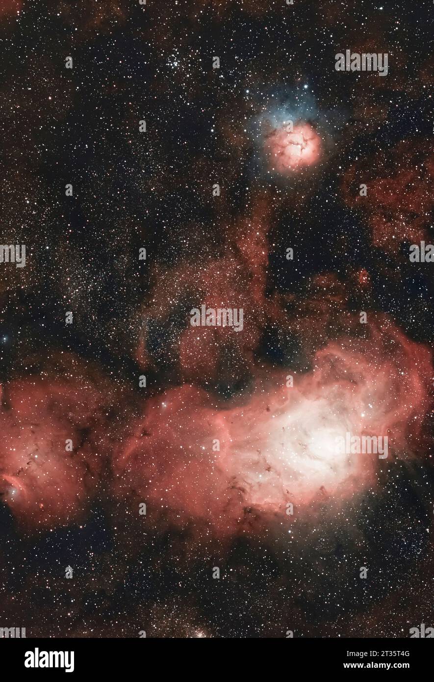 Red nebulas hi-res stock photography and images - Alamy