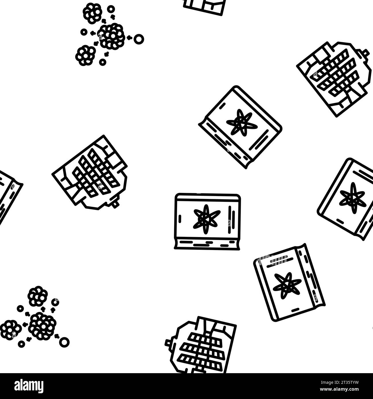 nuclear energy power reactor vector seamless pattern Stock Vector Image ...