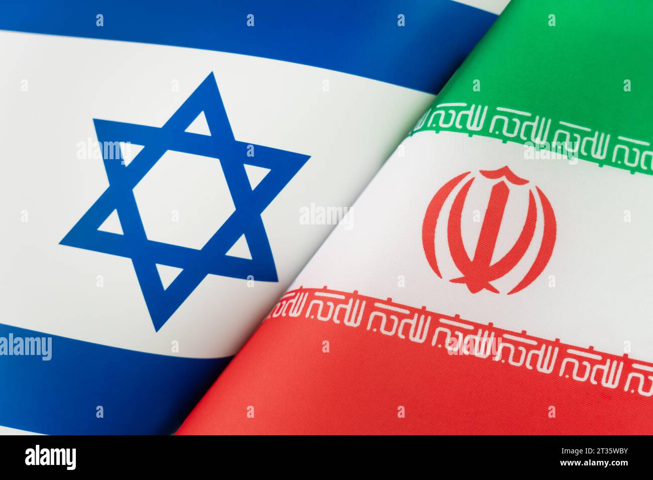 Background of the flags of the israel, iran. The concept of interaction ...