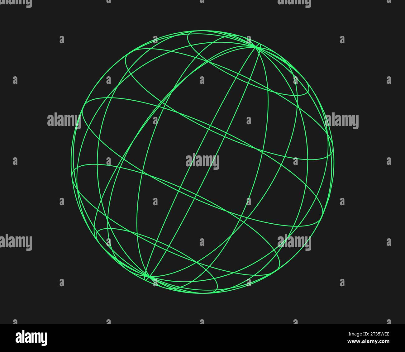 Cyber geometry y2k element. Cyberpunk shape. Isolated style on black ...
