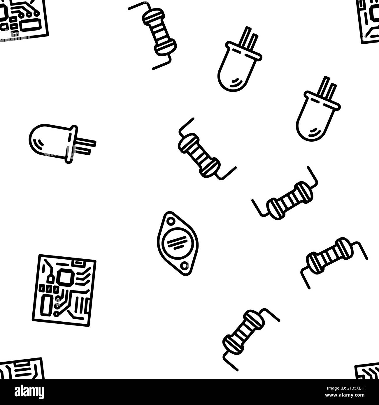 engineer worker industry vector seamless pattern Stock Vector Image & Art - Alamy