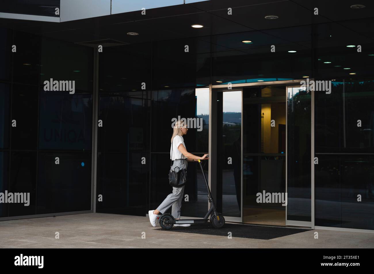 Walking entering building exterior architecture hi-res stock ...