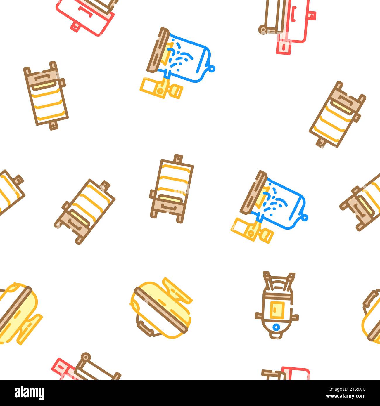 smoked meat bbq seamless pattern vector Stock Vector Image & Art - Alamy