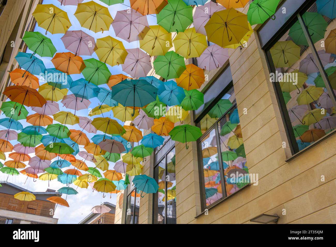 Bordeaux Sainte-Catherine shopping centre in Bordeaux, festooned with ...