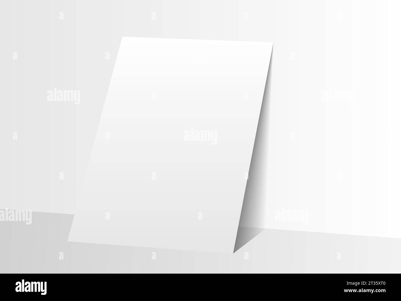 Mockup poster with shadow blinds from window. Mock up sheet paper ...