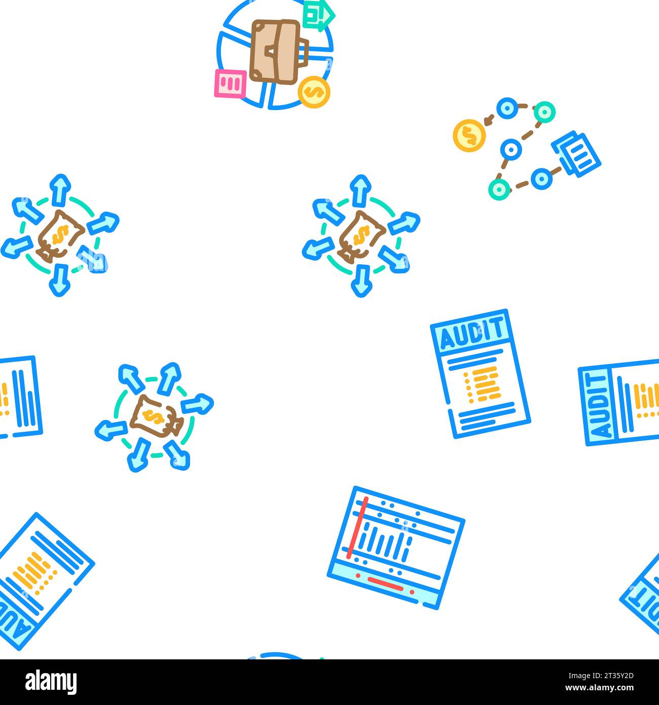 accountant professional tax seamless pattern vector Stock Vector Image ...