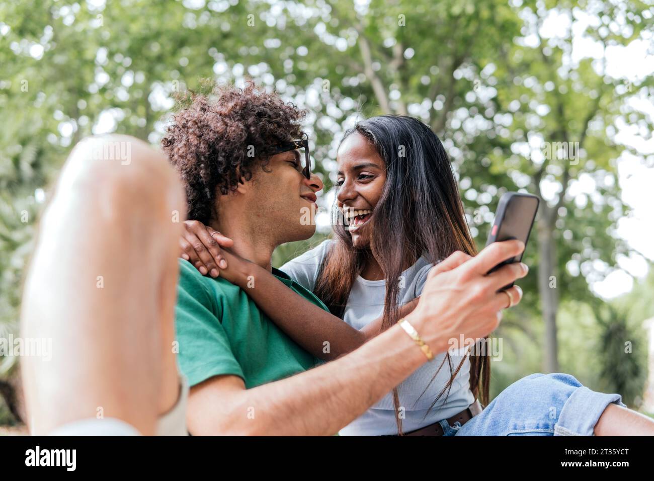 Indian couple hugging in front hi-res stock photography and images - Alamy