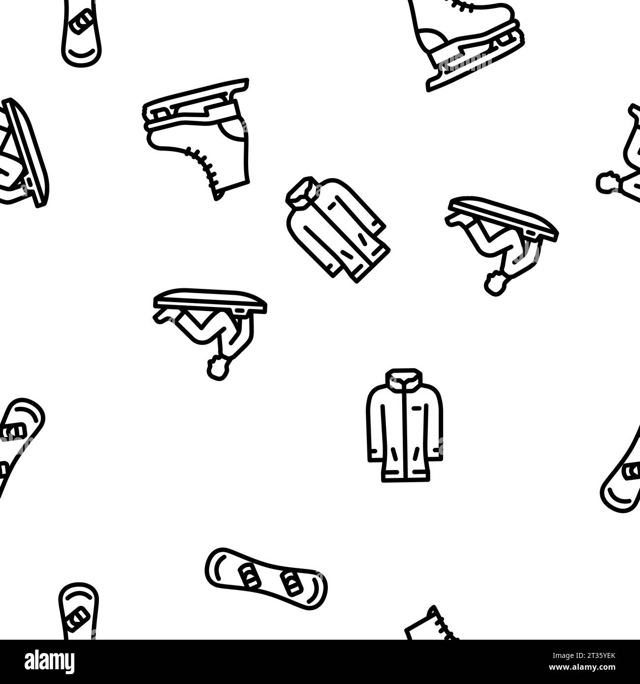 Christmas tree snowfall seamless Cut Out Stock Images & Pictures - Alamy