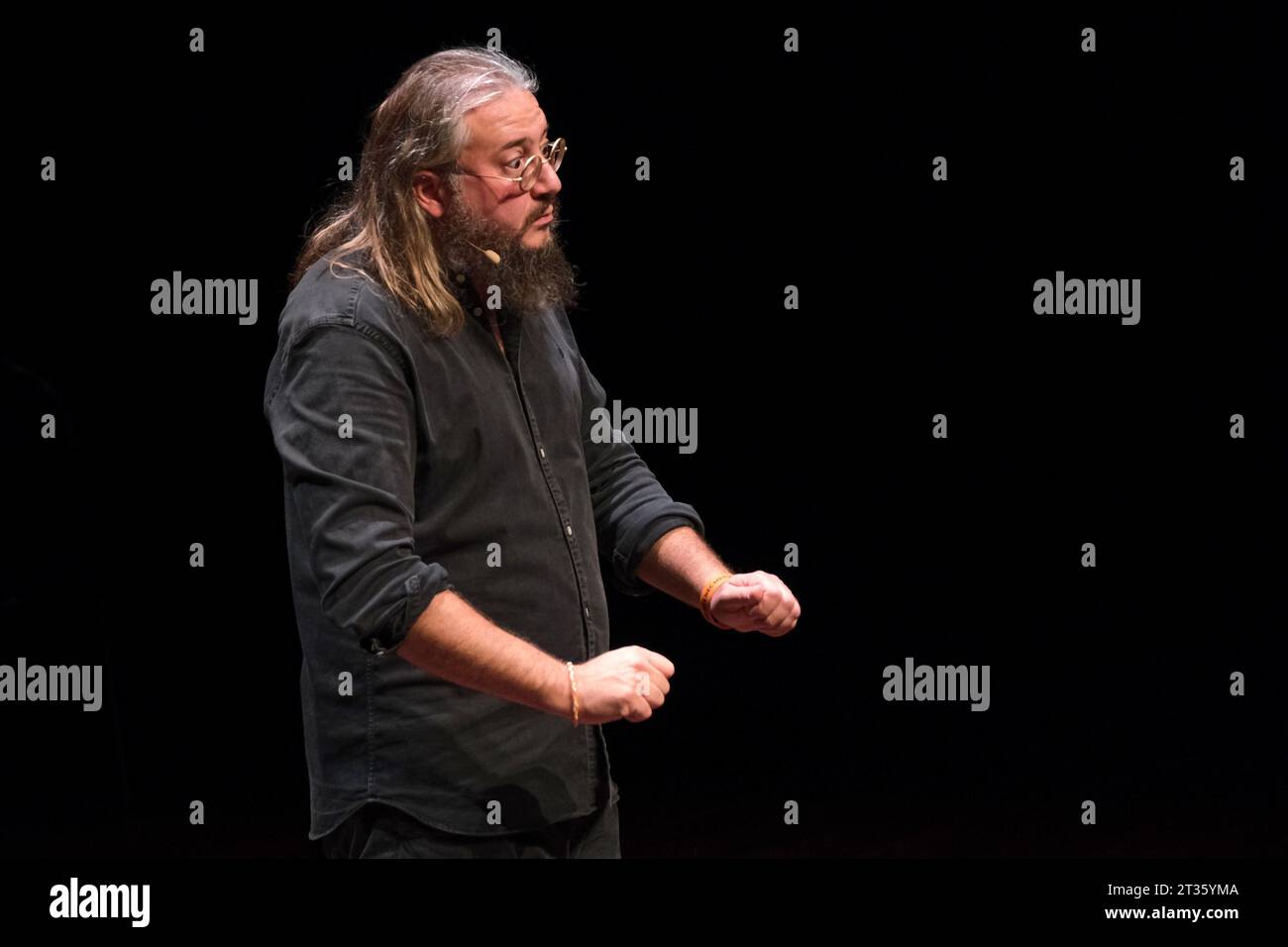 Teatro Ristori, Verona, Italy, October 22, 2023, Roberto Mercadini ...