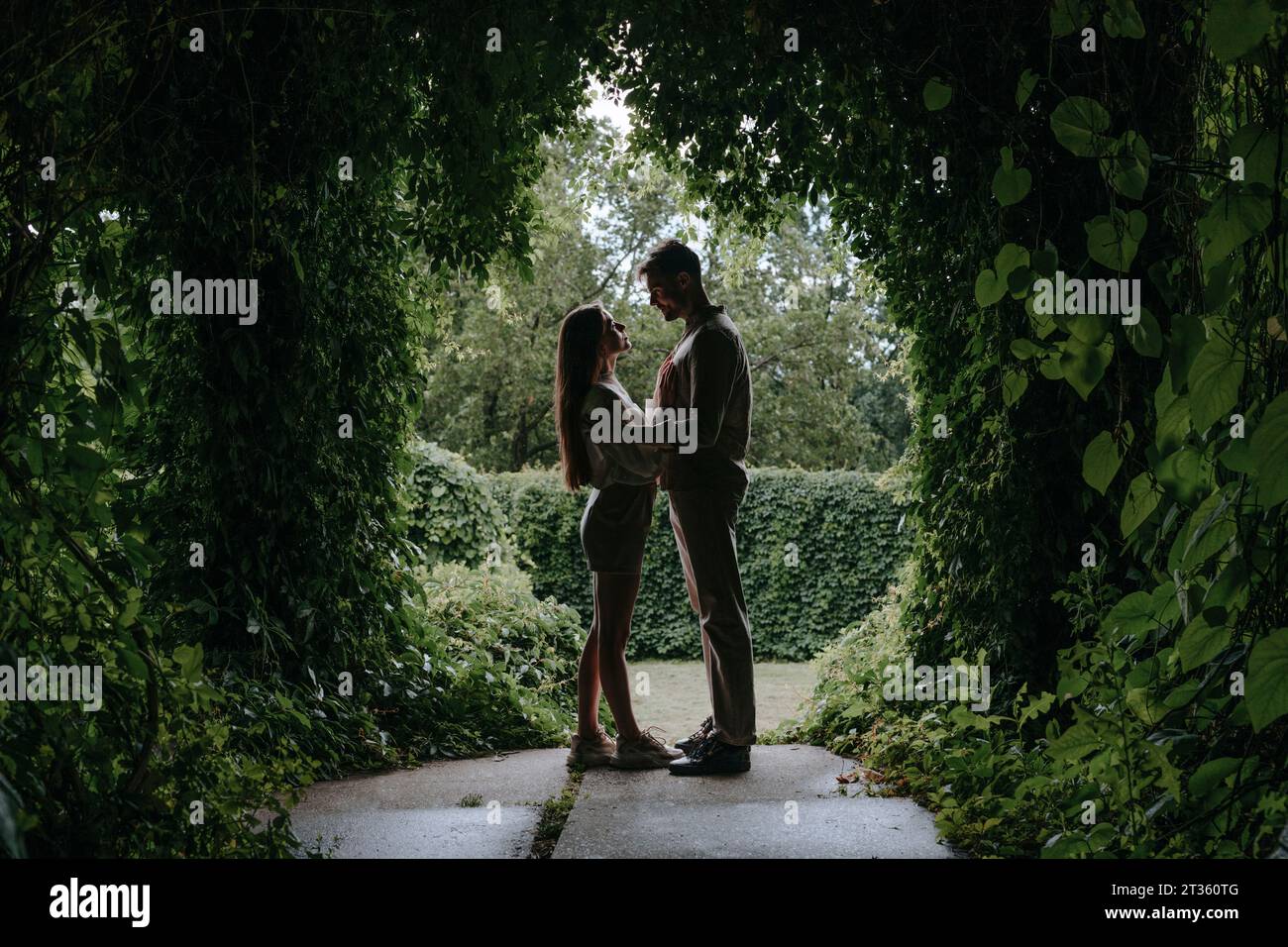 Man standing under falling hi-res stock photography and images - Alamy