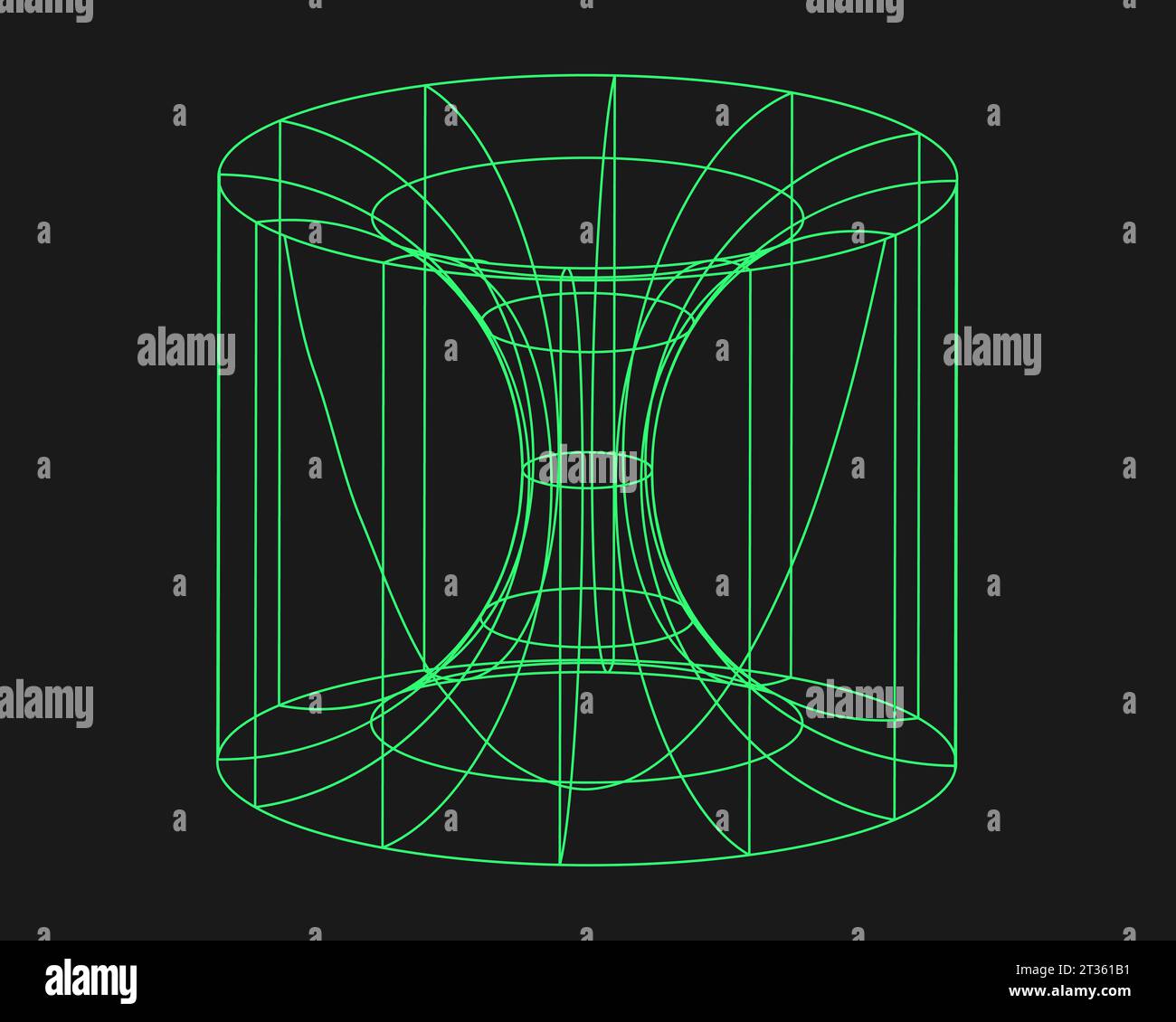 Cyber geometry y2k element. Cyberpunk shape. Isolated style on black ...
