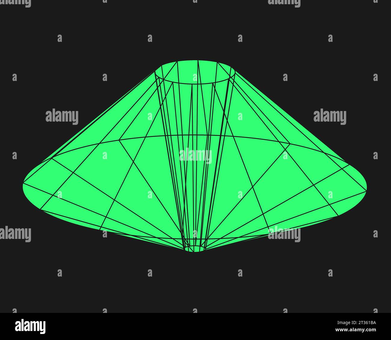 Cyber geometry y2k element. Cyberpunk shape. Isolated style on black ...