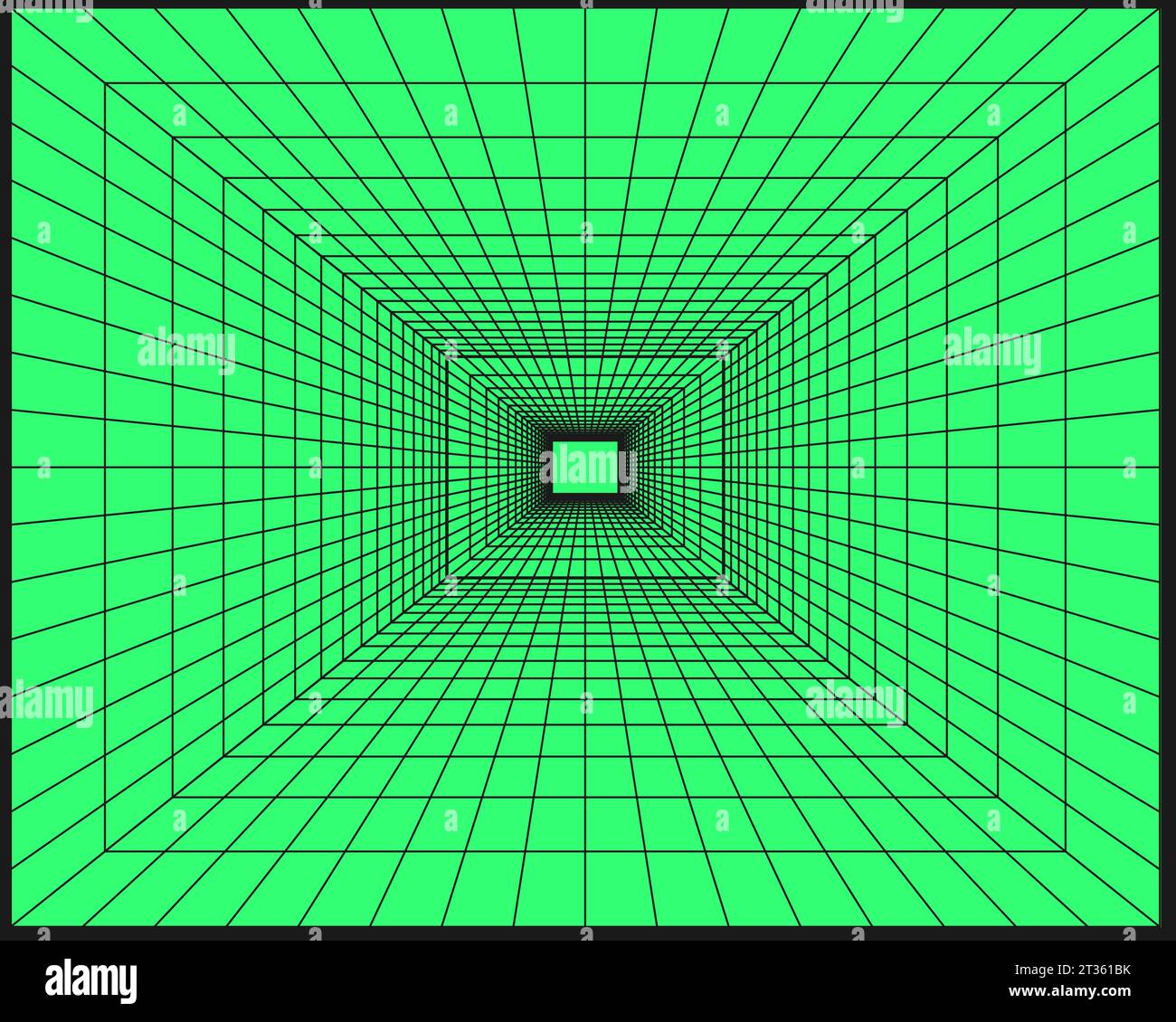 Cyberpunk perspective grid. Cyber geometry y2k element. Isolated style ...