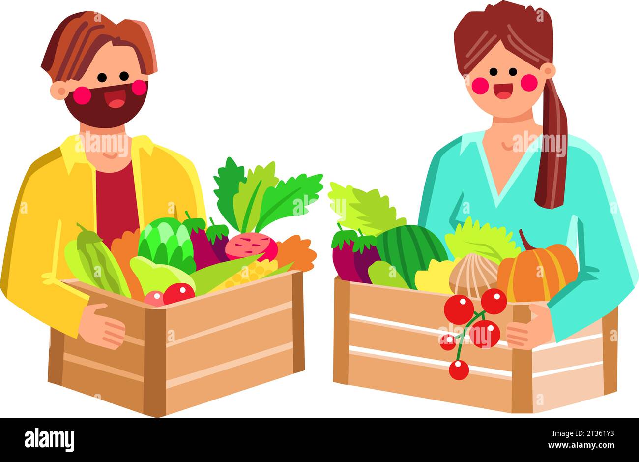 organic fresh produce vector Stock Vector Image & Art - Alamy