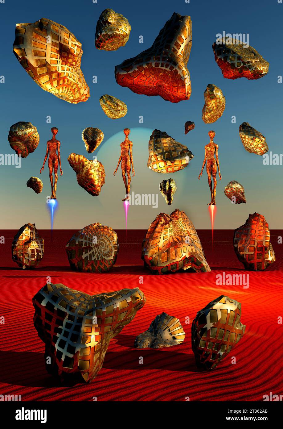 Mining Metal Fossils Stock Photo - Alamy