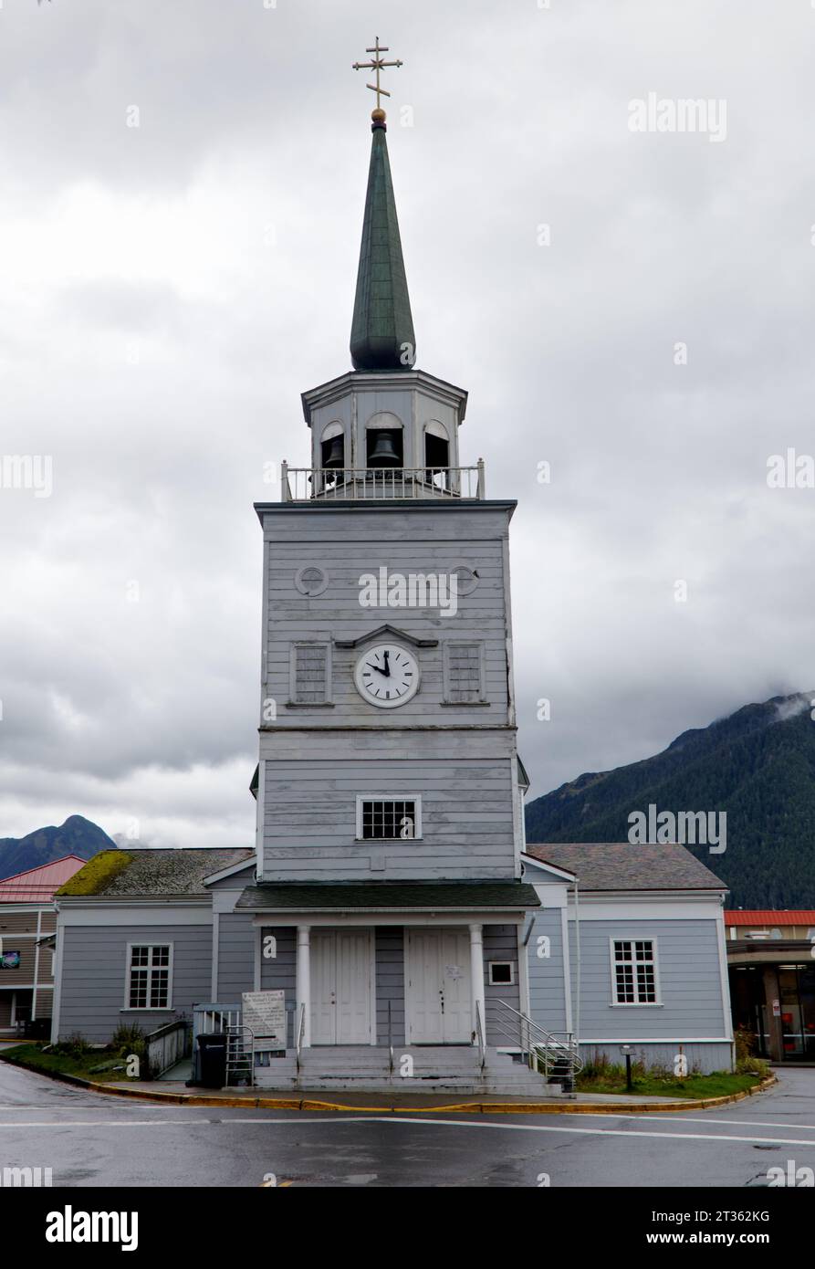 Saint Michael's Cathedral On Lincoln Street In Sitka Alaska Stock Photo ...