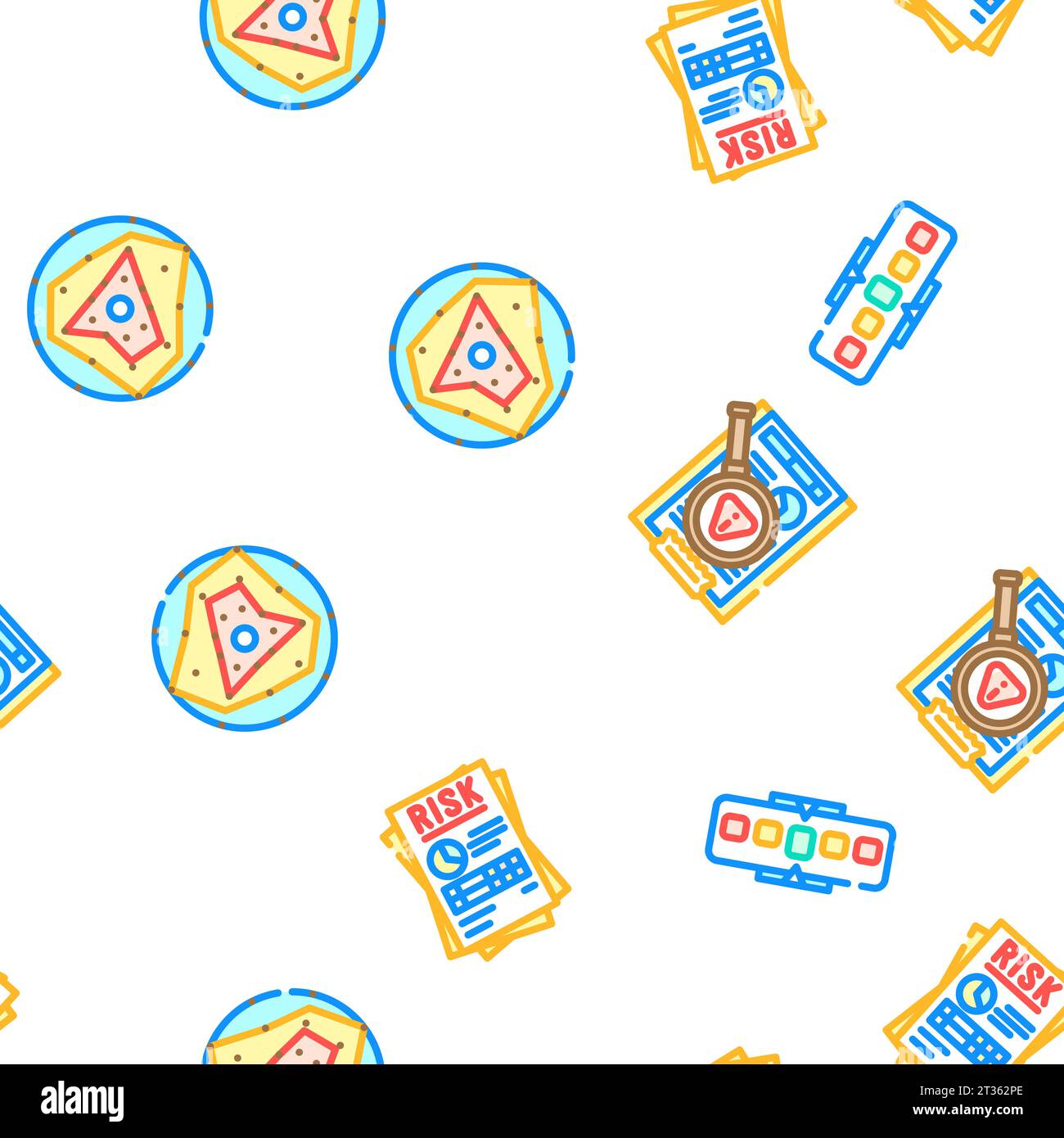 Risk Analyst Business Seamless Pattern Vector Stock Vector Image And Art