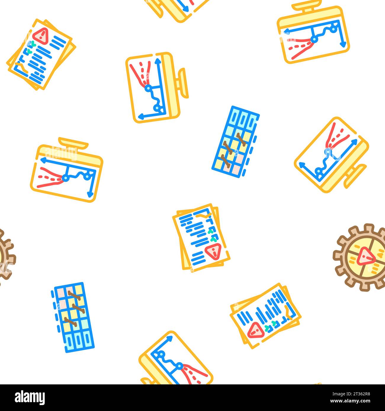 Risk Analyst Business Seamless Pattern Vector Stock Vector Image And Art