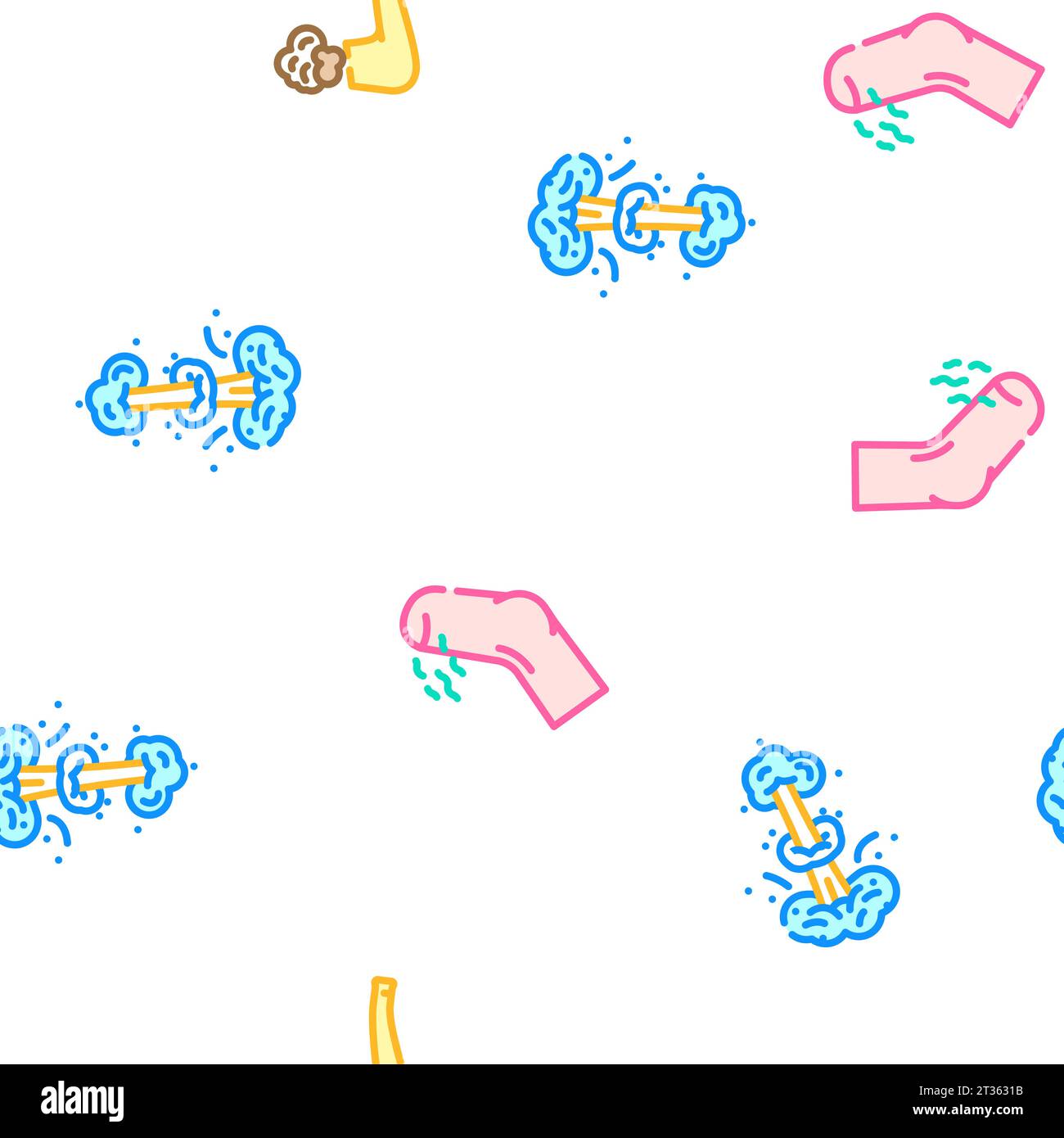 smell nose aroma odor vector seamless pattern Stock Vector Image & Art ...