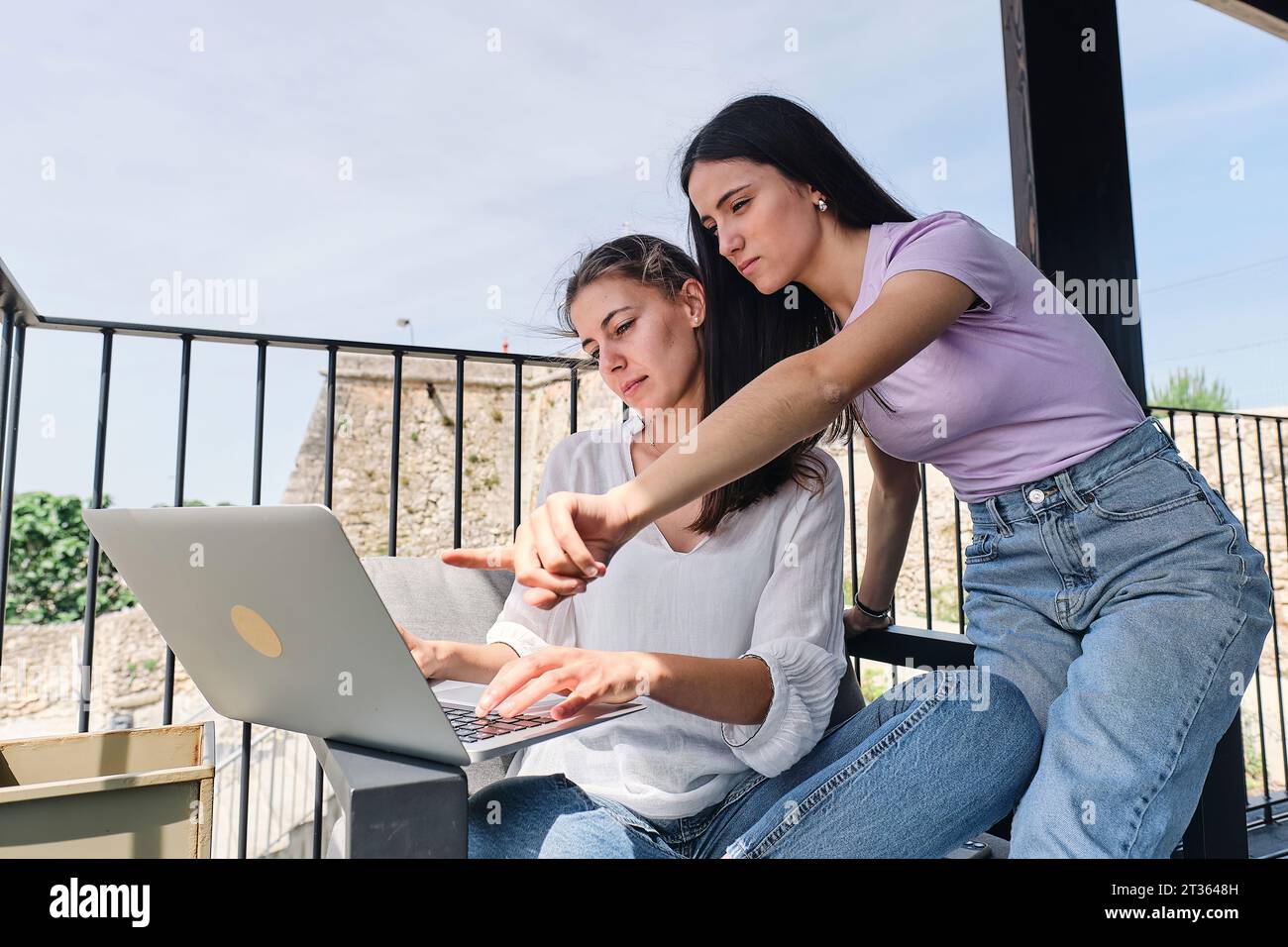 Two beautiful women using hi-res stock photography and images - Alamy