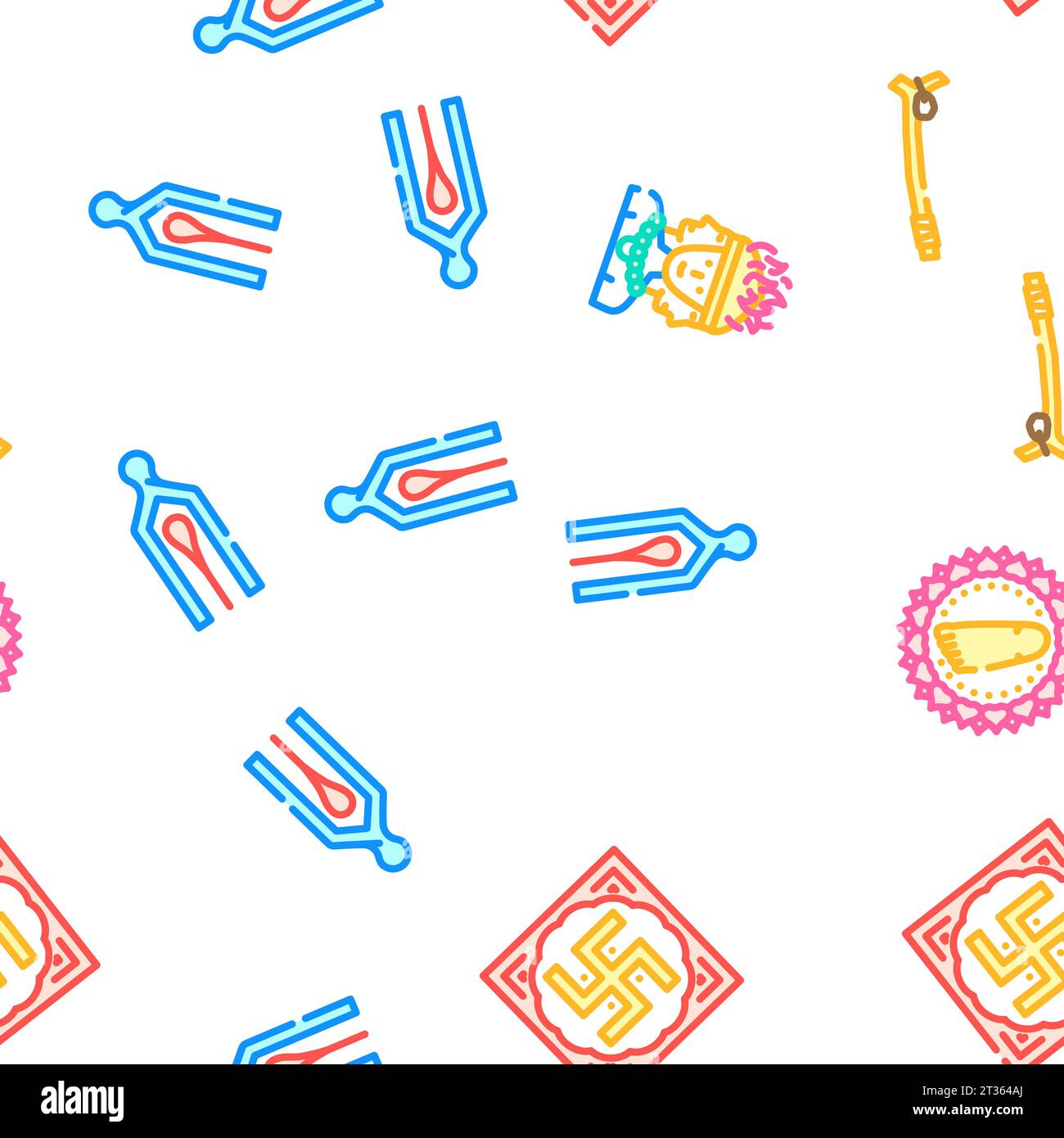 hinduism hindu god om vector seamless pattern Stock Vector Image & Art ...