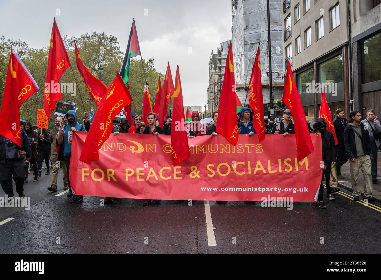 Communist party for Peace and Socialism, Pro-Palestinian protest in ...
