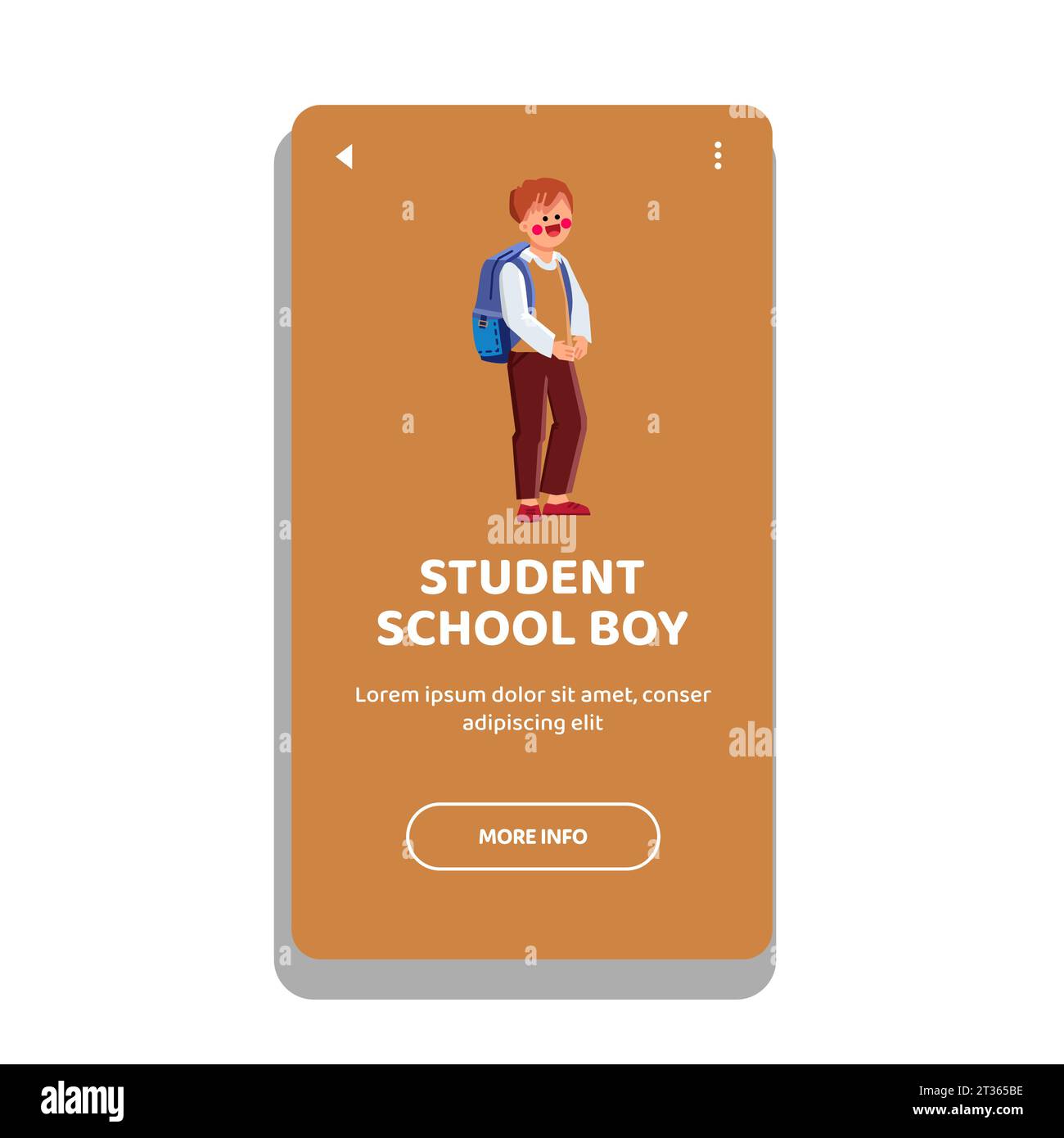 kid student school boy vector Stock Vector Image & Art - Alamy