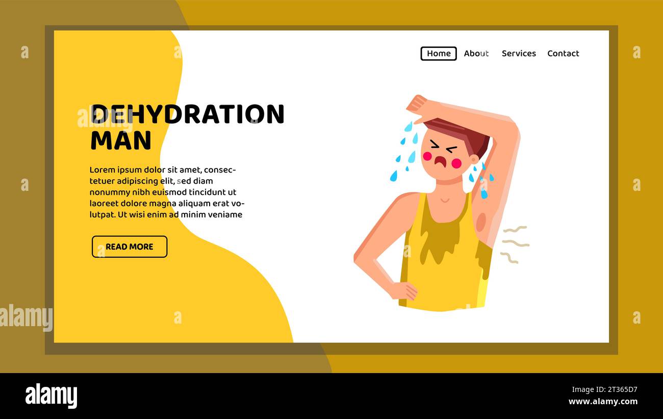 heat dehydration man vector Stock Vector Image & Art - Alamy