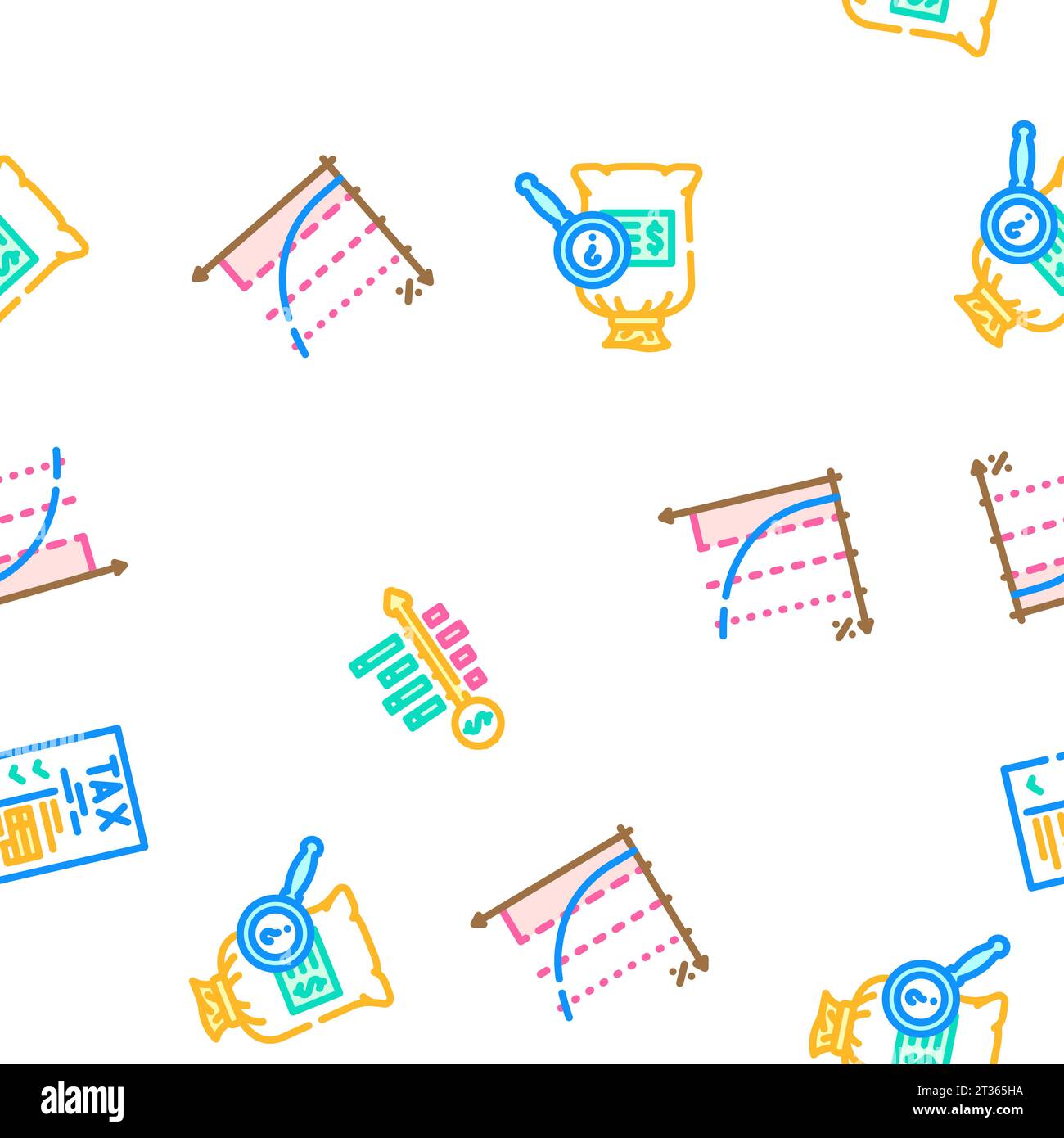 accountant professional tax seamless pattern vector Stock Vector Image ...