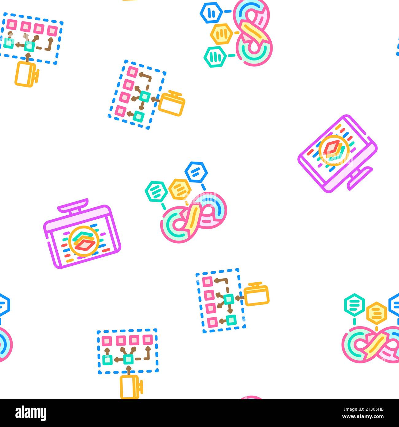 software compute, engineer vector seamless pattern Stock Vector Image & Art - Alamy