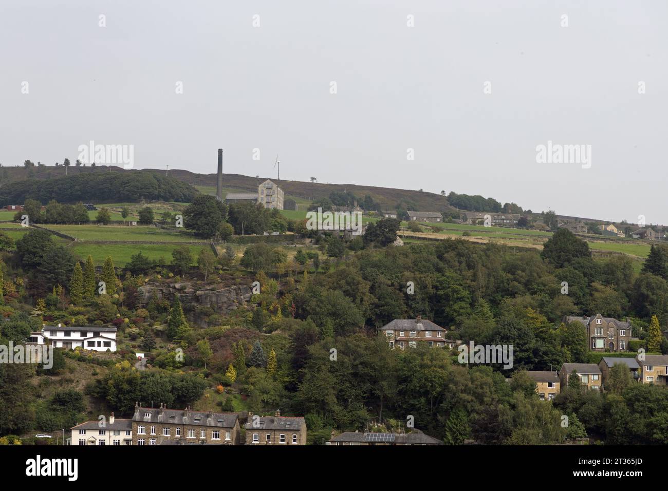 Old Town Mill Hebden Bridge West Yorkshire England Stock Photo - Alamy