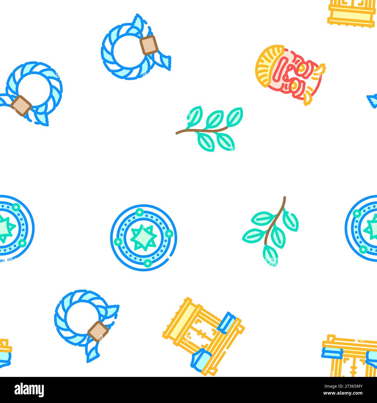 shinto japan shrine travel vector seamless pattern Stock Vector Image ...