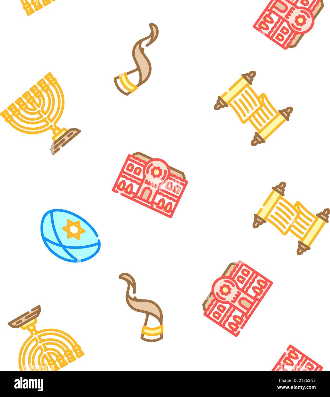 judaism religion jewish vector seamless pattern Stock Vector Image ...