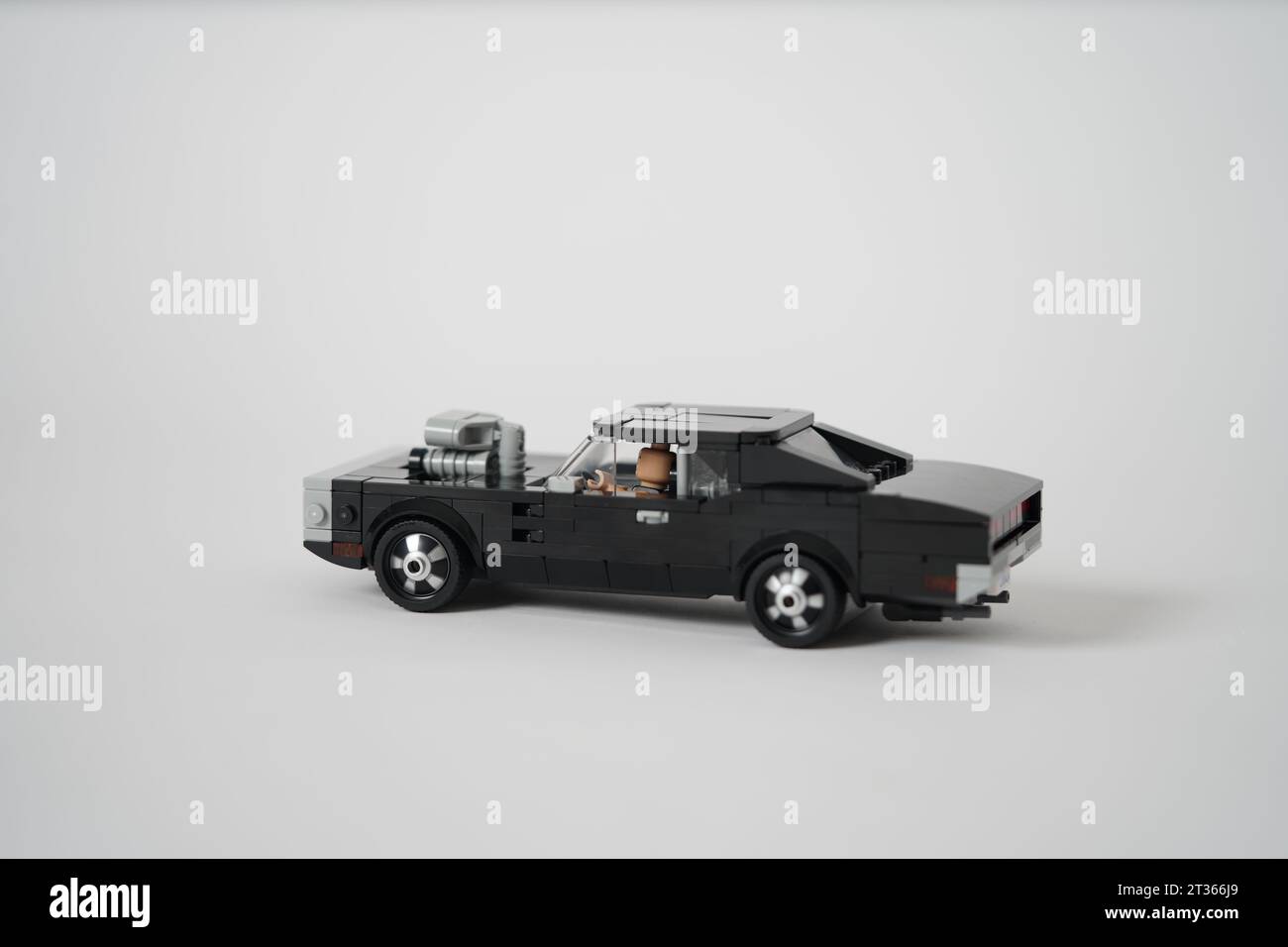 Fast Furious 1970 Dodge Charger RT.Lego classic black car built on ...