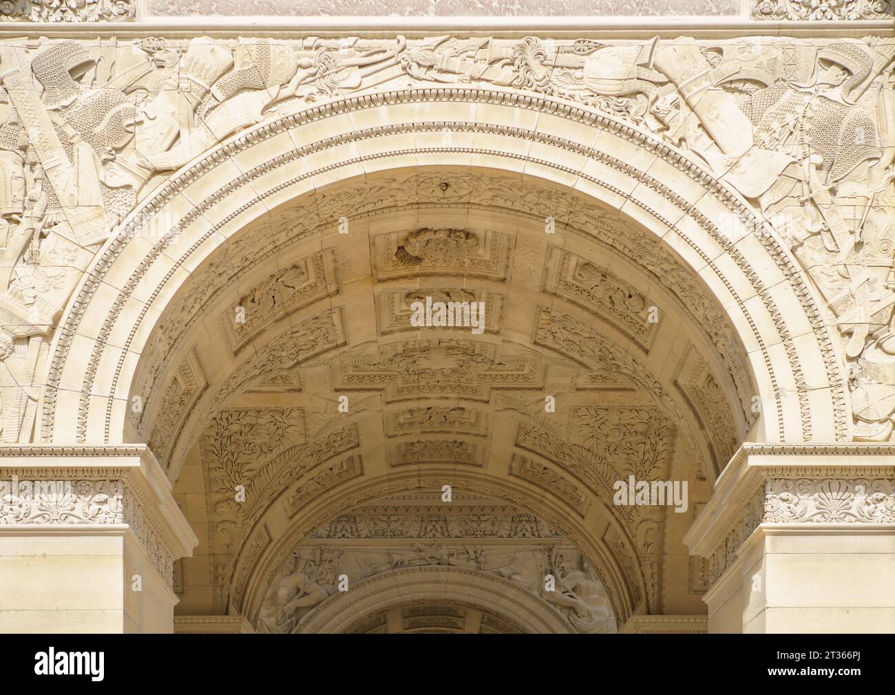 Bas relief and frescos on the Triumphal Arch of the Carousel (French ...
